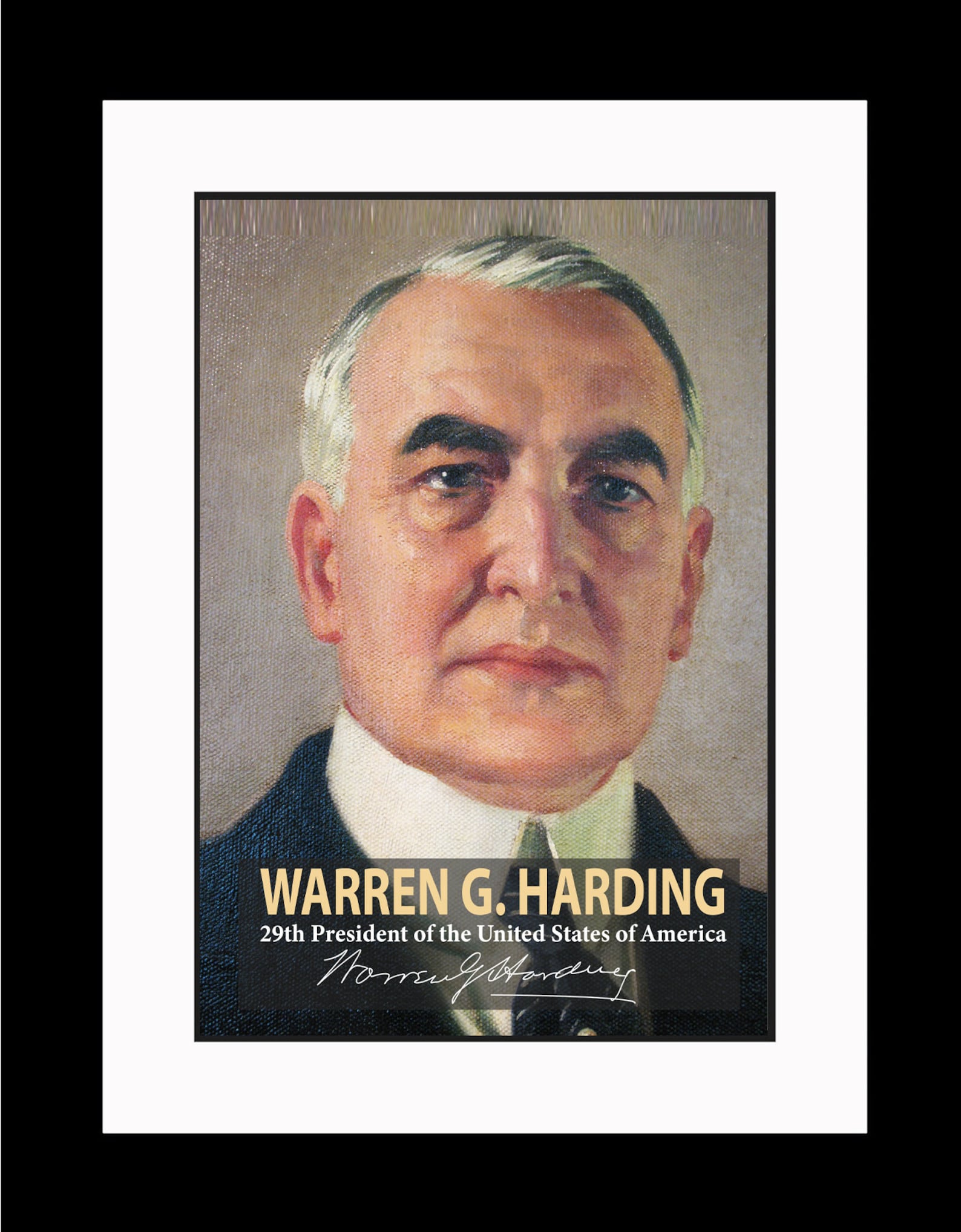 Warren G. Harding 29th President Poster Picture or Framed Wall | Etsy