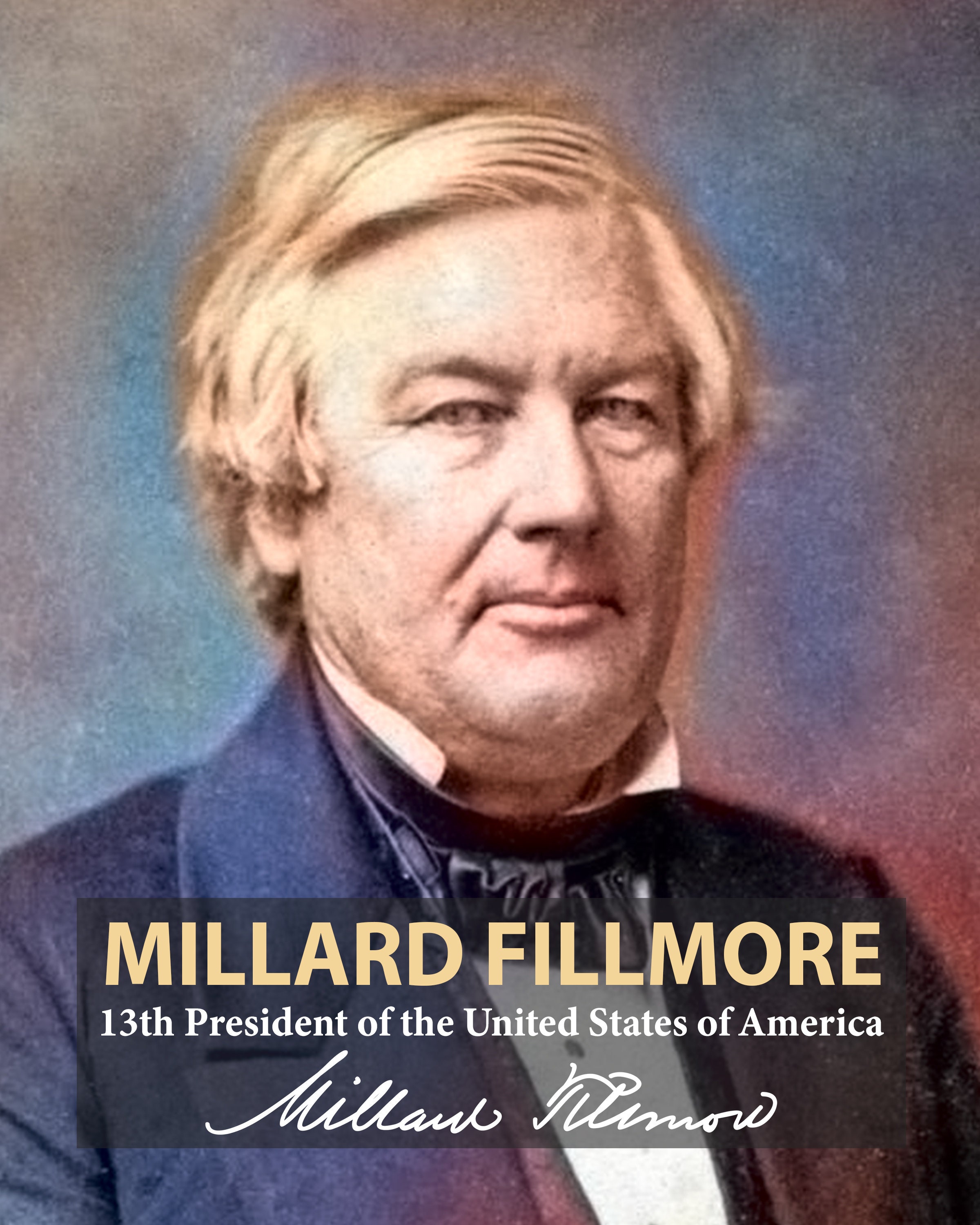 Millard Fillmore 13th President Poster Picture or Framed Wall | Etsy