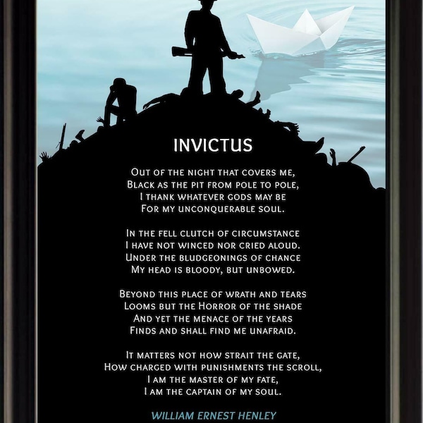 Invictus Poem - Etsy