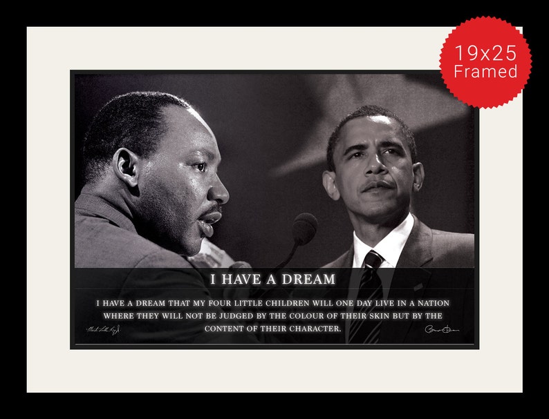 Martin Luther King Jr. Barack Obama Photo Picture Poster or - Etsy