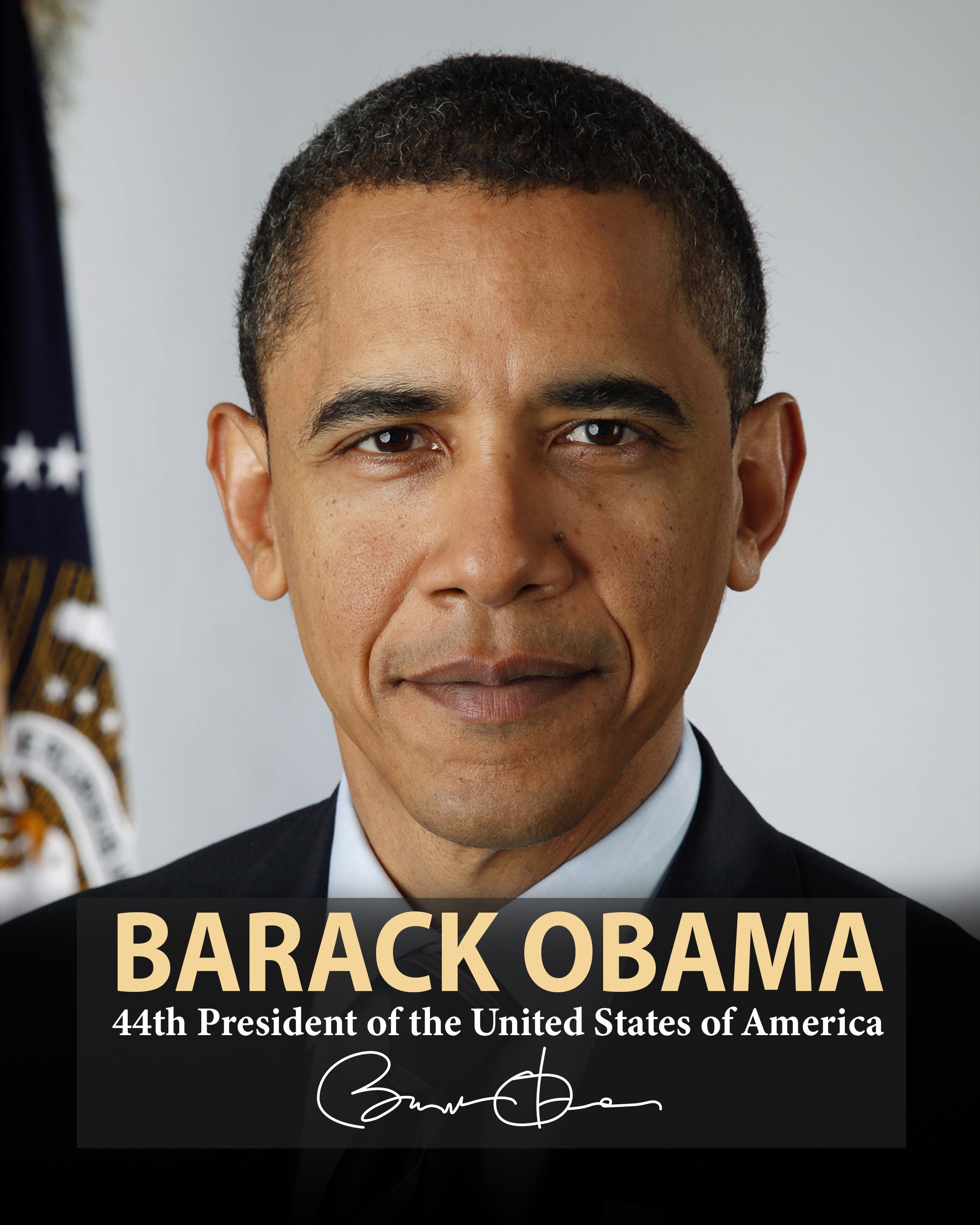 Barack Obama 44th President Poster Picture or Framed Wall Art - Etsy