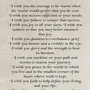 Robert A. Ward I Wish You Poster, Print, Picture or Framed Photograph ...
