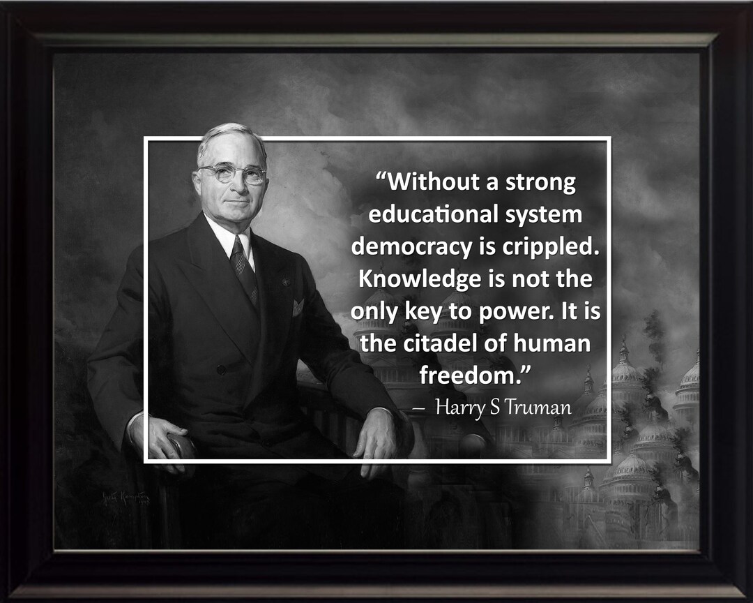 Harry S. Truman Without A Poster, Print, Picture or Framed Photograph ...