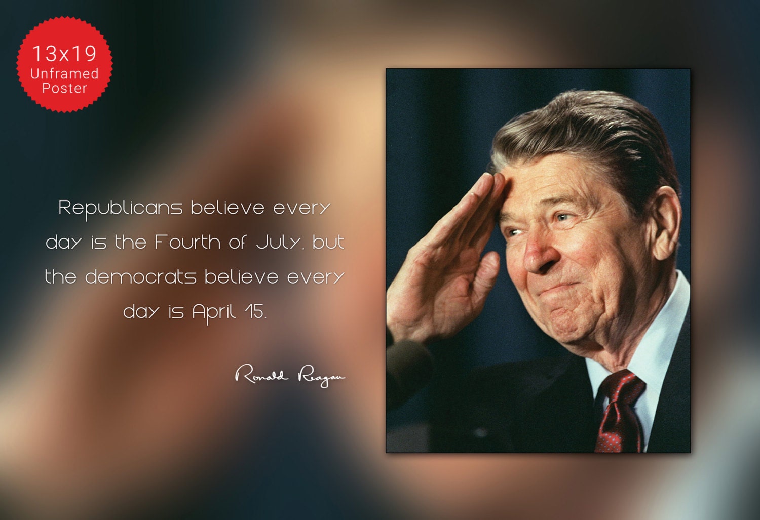 Ronald Reagan Photo Picture Poster or Framed Quote | Etsy