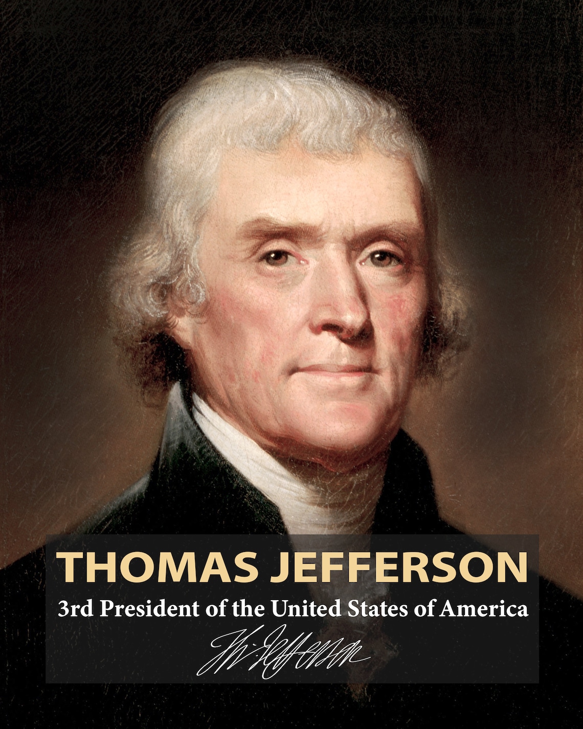 Thomas Jefferson 3rd President Poster Picture or Framed Wall | Etsy