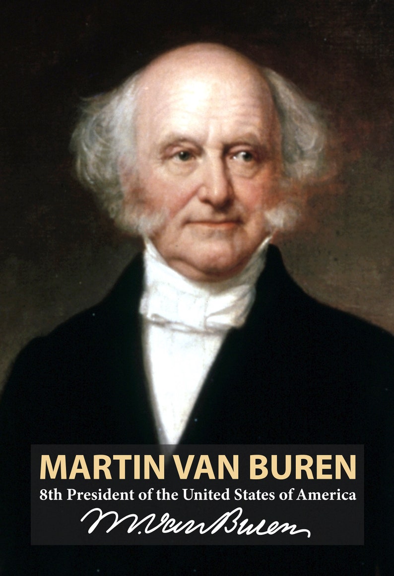 Martin Van Buren 8th President Poster Picture or Framed Wall Art - Etsy