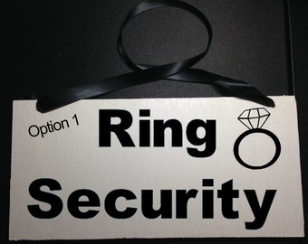 Ring Security Wedding Sign - Etsy