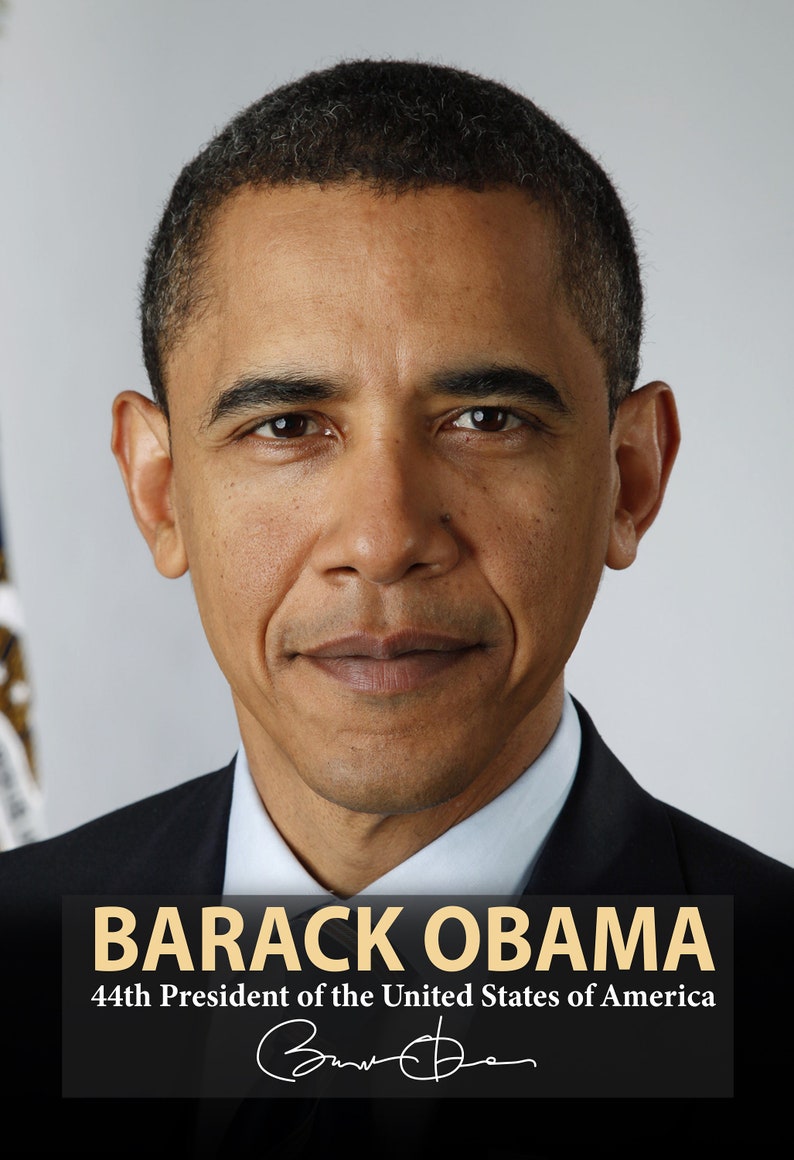 Barack Obama 44th President Poster Picture or Framed Wall Art - Etsy