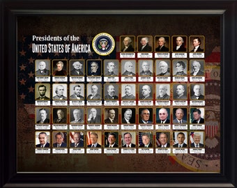 Presidents Wall Art - Etsy
