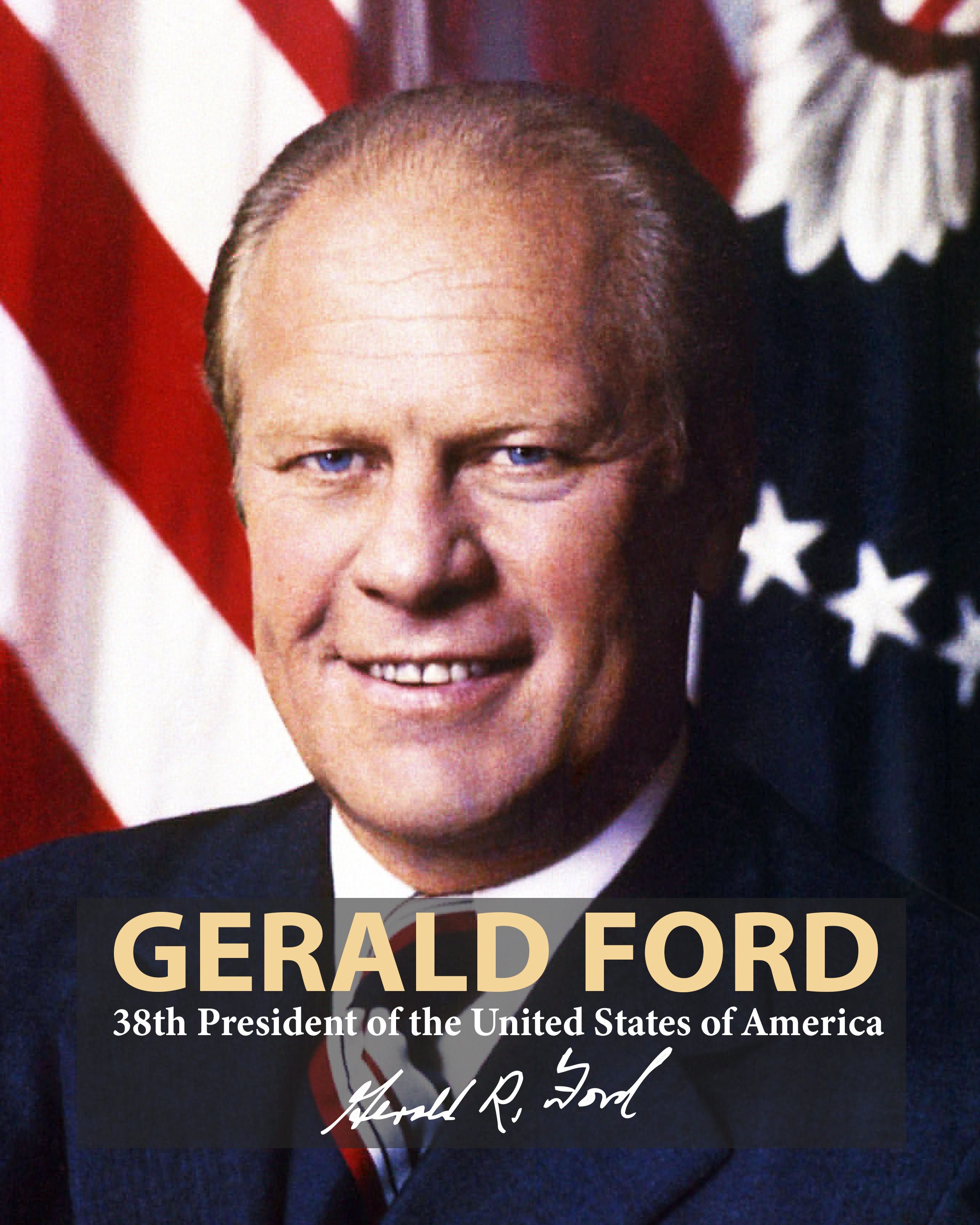 Gerald Ford 38th President Poster Picture or Framed Wall Art | Etsy
