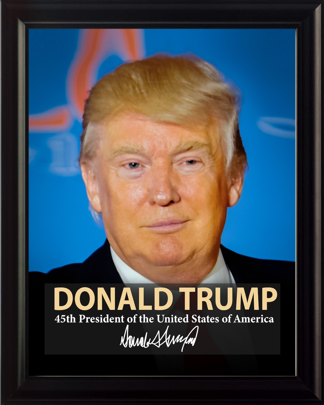 Donald Trump 45th President Poster Picture or Framed Wall Art - Etsy