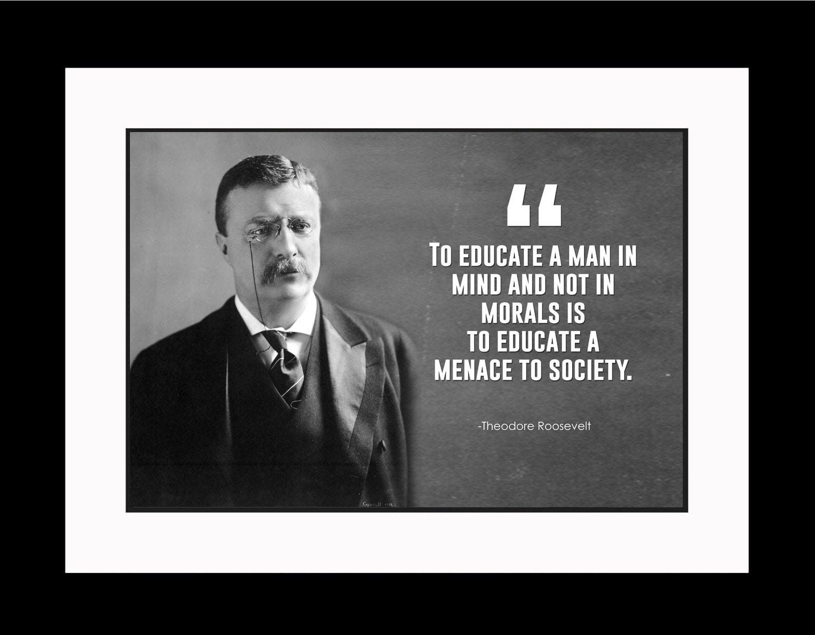 Theodore Roosevelt to Educate Poster, Print, Picture or Framed ...