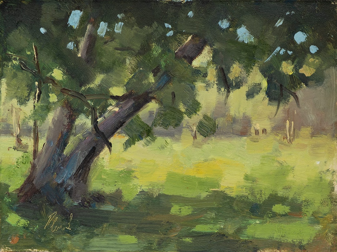 Original, Plein Air, Impressionist, Landscape, Oil Painting, Art - Tree ...