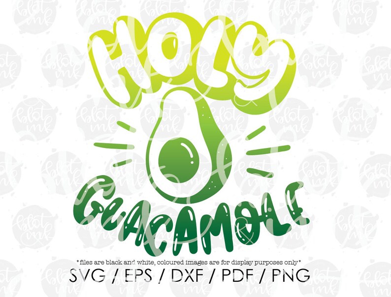 Santo Guacamole SVG Guac Funny Kids Adults Mexican Food - Etsy España