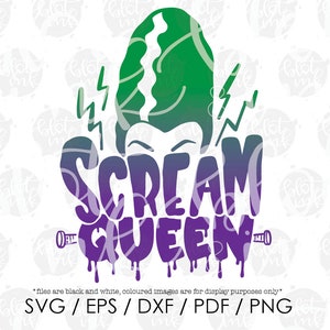 Scream Queen SVG Cute Funny Kids Adults Halloween Horror - Etsy