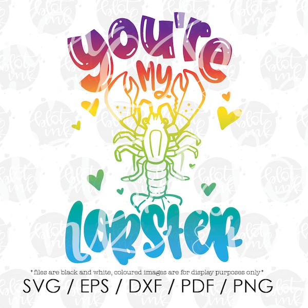 You’re My Lobster Clip Art - Etsy