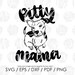 Pitty Mama SVG Funny Cute Adults Pittbull Dog Rescue Pitty - Etsy