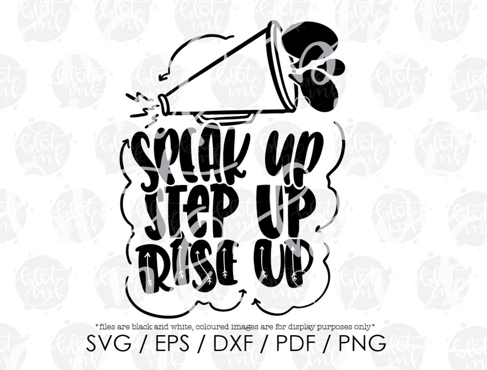 Speak Up Step Up Rise up SVG Kid Adults Change Positivity - Etsy