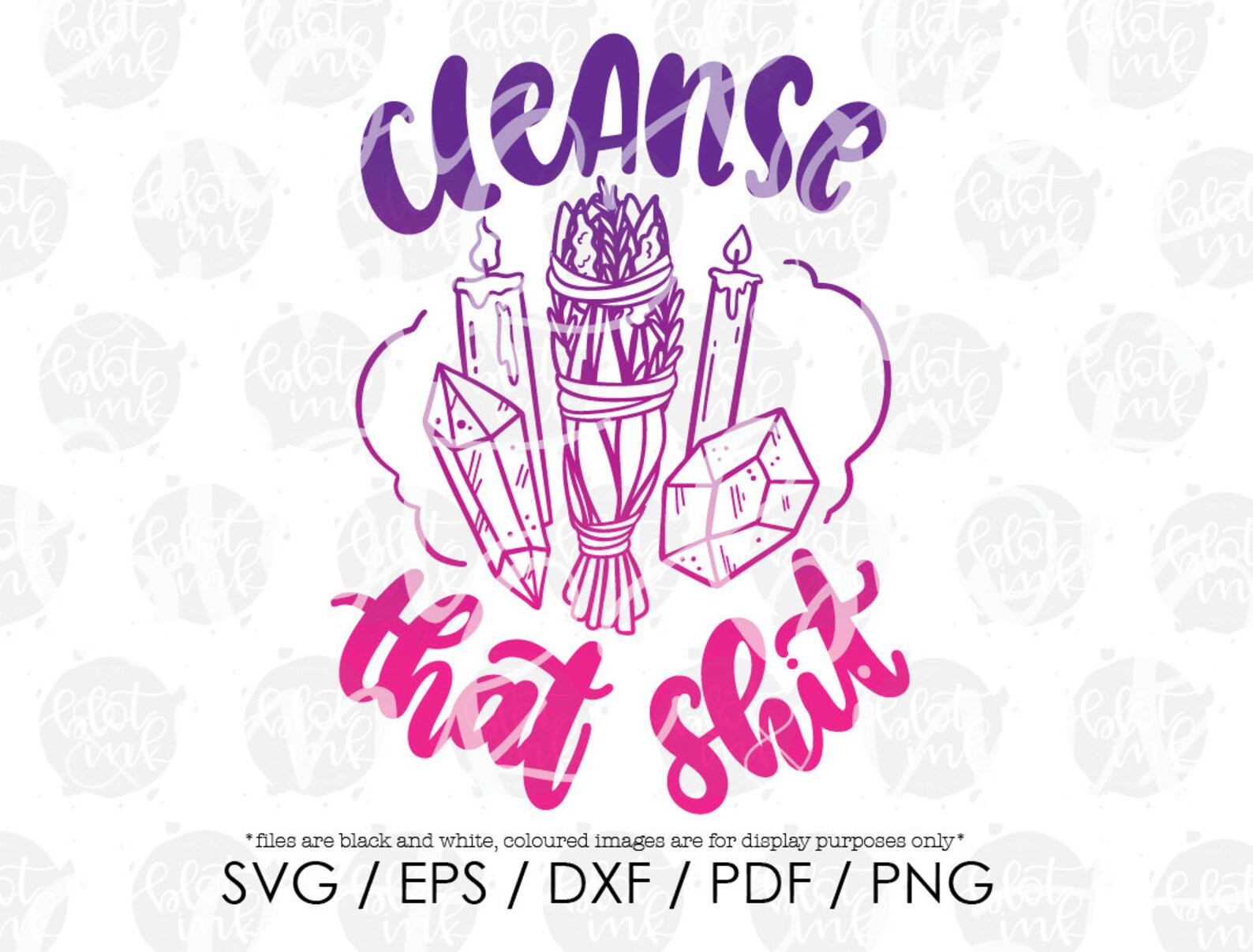 Cleanse That Shit SVG Adult Witchy Funny Cleansing Sage | Etsy