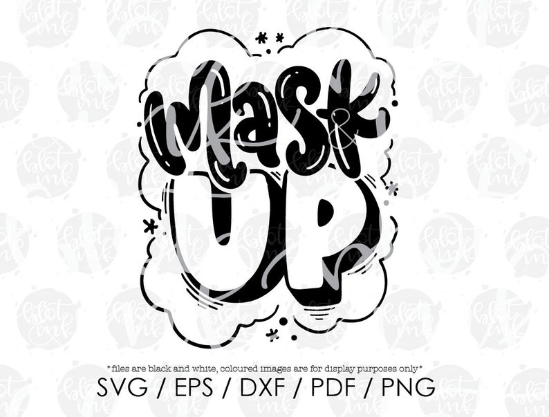 Mask up SVG Kids Adults Mask Clipart Wear A Mask - Etsy