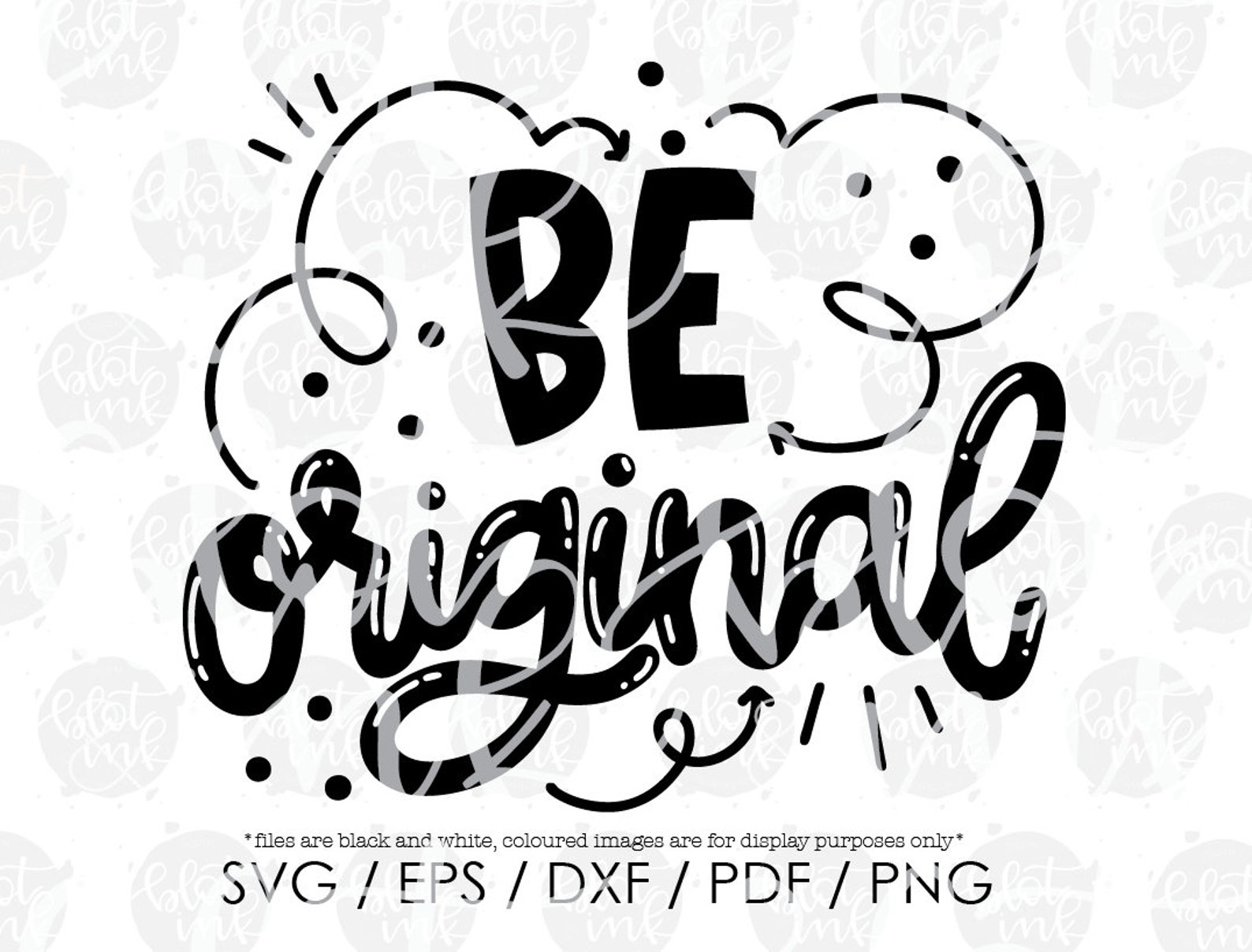 Be Original SVG Originality Unique Kid Adult Autism Spectrum - Etsy
