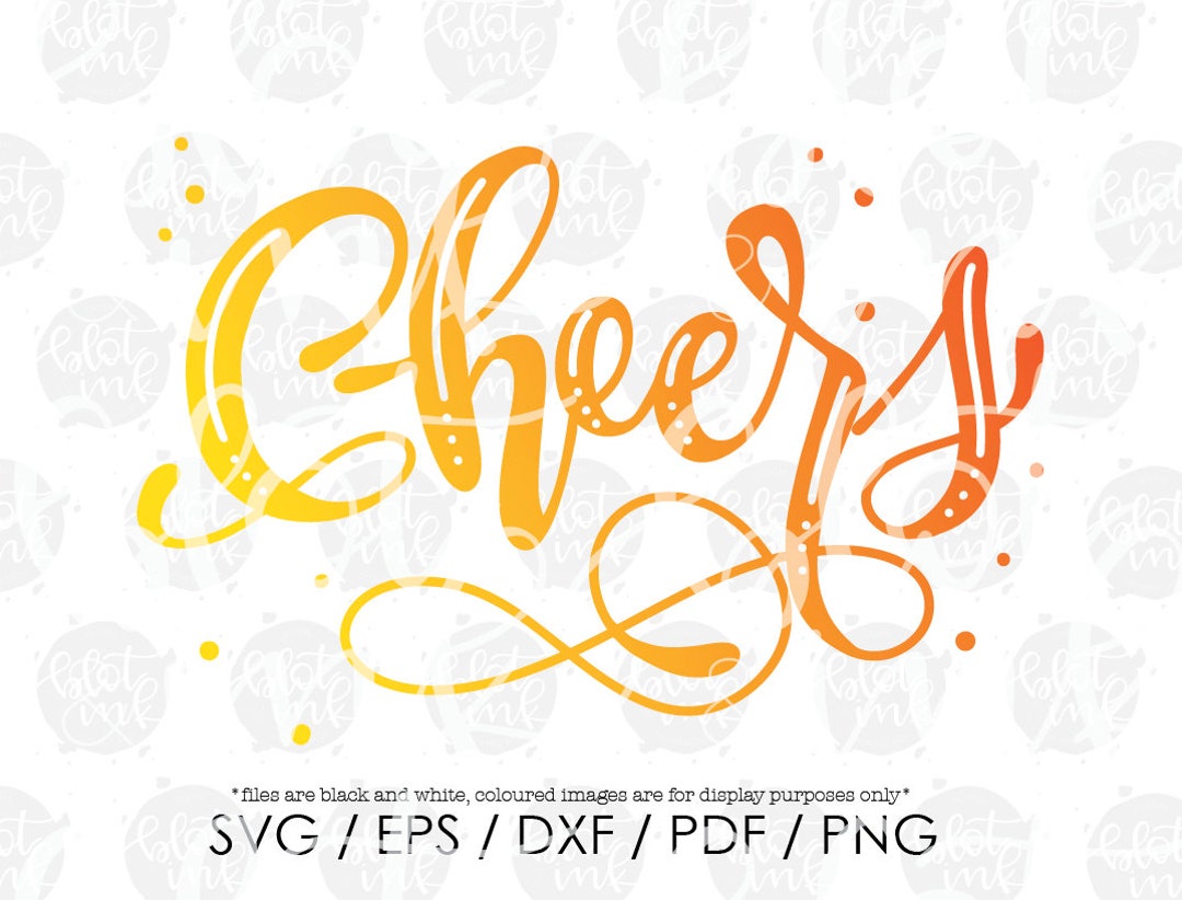 Cheers SVG Wedding Celebration New Years Eve Pop Fizz Clink - Etsy