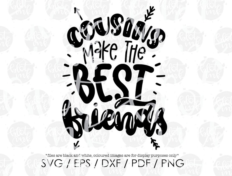 Cousins Make the Best Friends SVG Cute Kids Cousins Boy Girl - Etsy