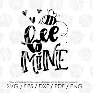Bee Mine SVG Valentines Day Cute Bee Love Baby Kid Adult - Etsy