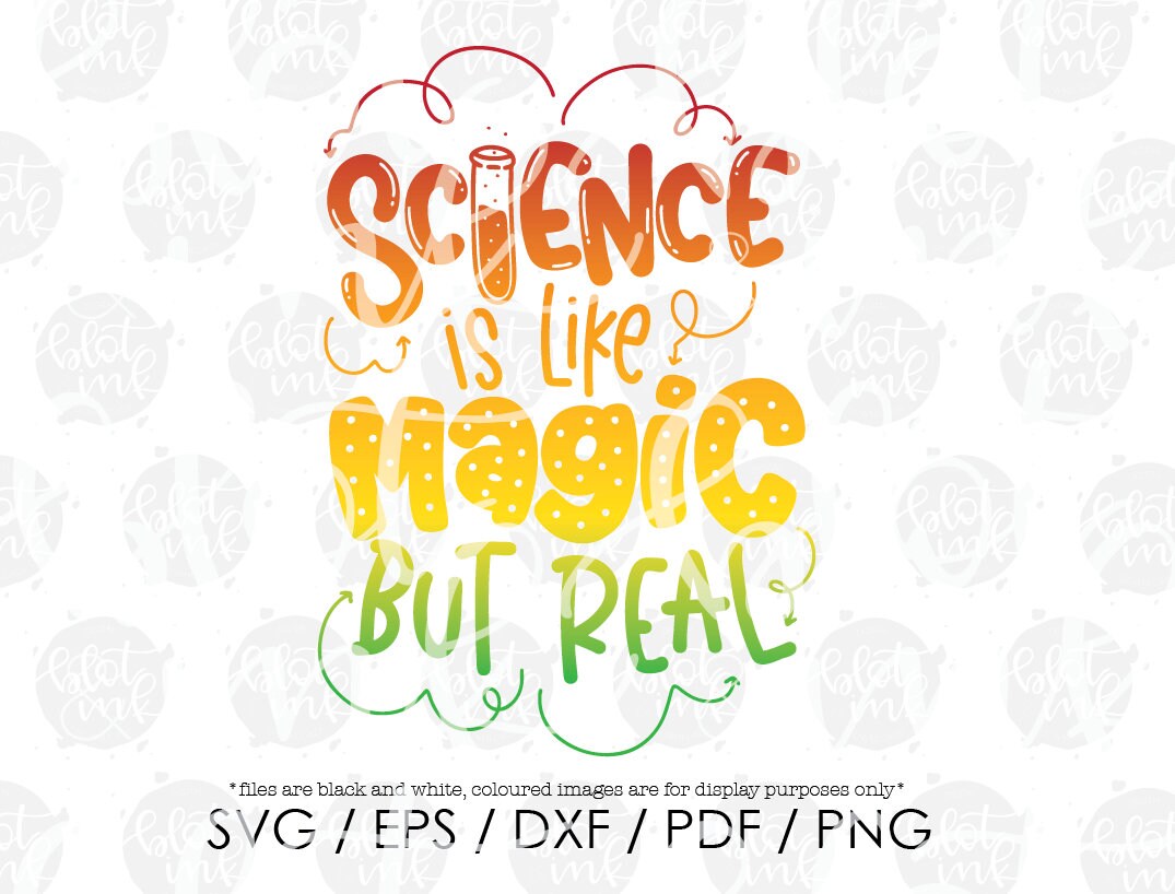 Science Is Like Magic But Real SVG Funny Kids Cute Teacher | Etsy