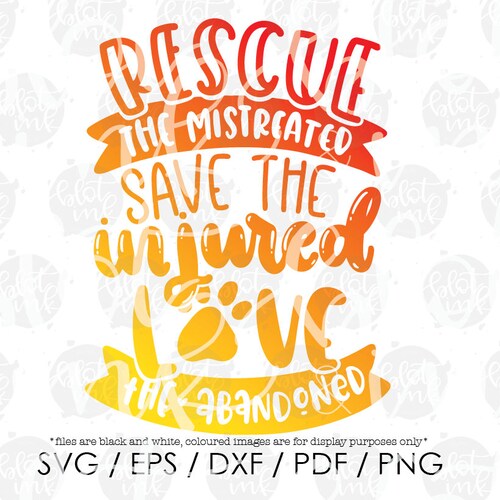 Rescue Foster Repeat SVG Cute Animal Dog Cat Rabbit Animal - Etsy