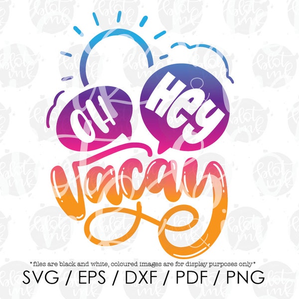 Hey Vacay Svg - Etsy