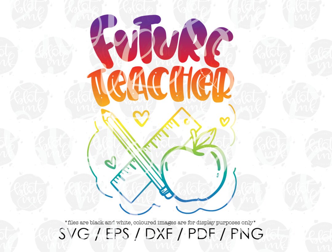 Future Teacher SVG Cute Kids Career Day T-shirt Teaching Apple ...