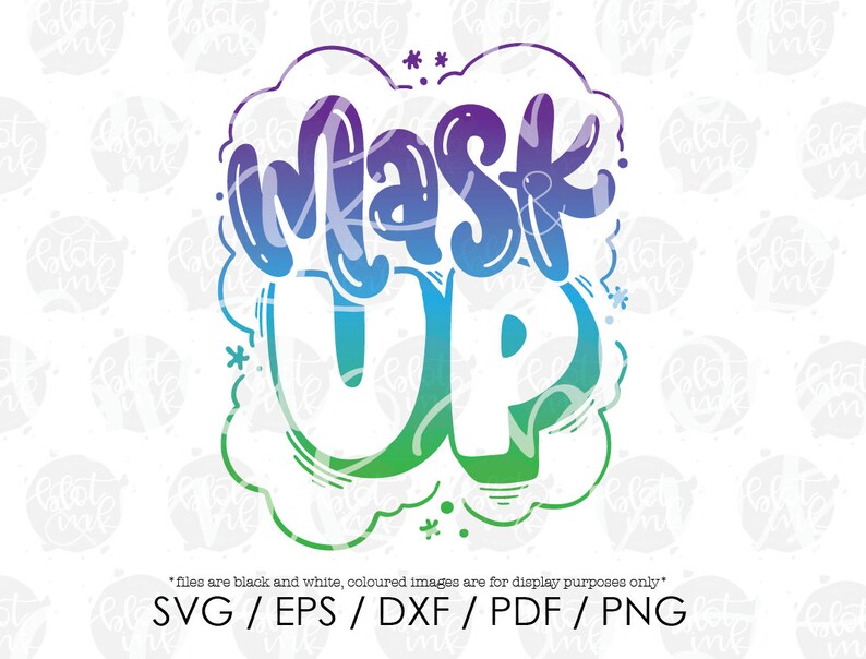 Mask up SVG Kids Adults Mask Clipart Wear A Mask - Etsy