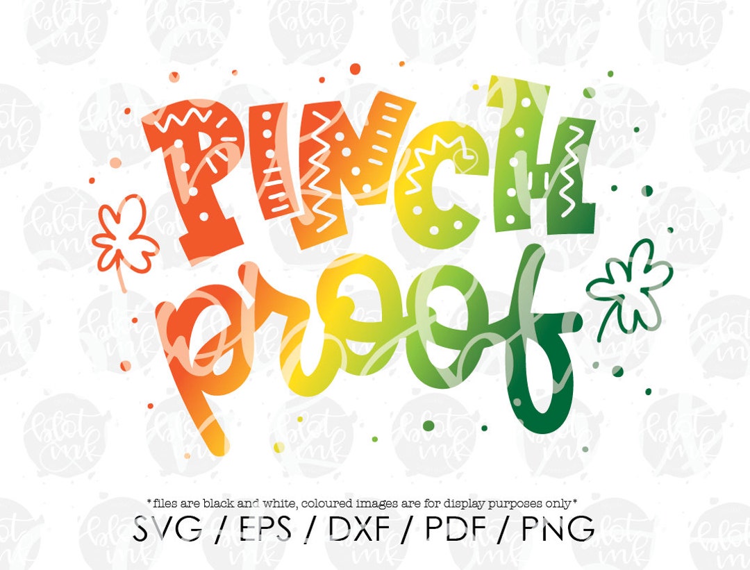 Pinch Proof SVG Funny Kids Baby St Patricks Day Shamrock Lucky T-shirt ...