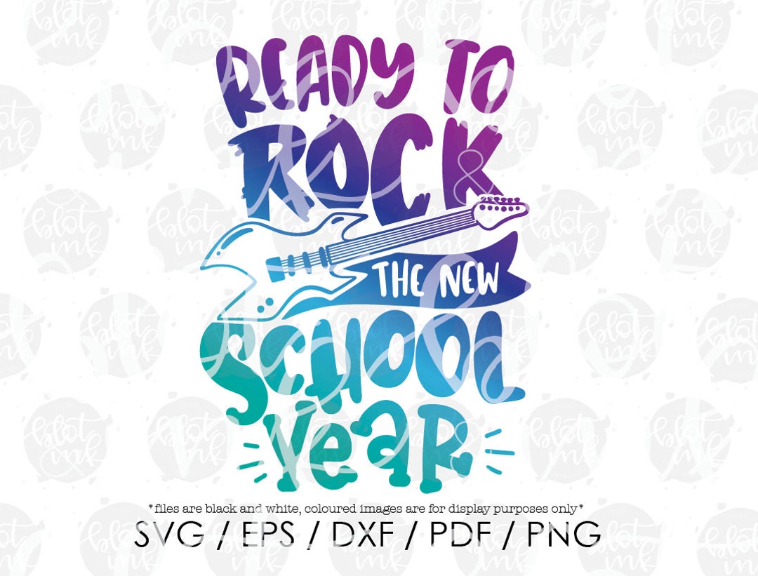 Ready to Rock the New School Year SVG Cute Kids Boy Girl Back to School ...