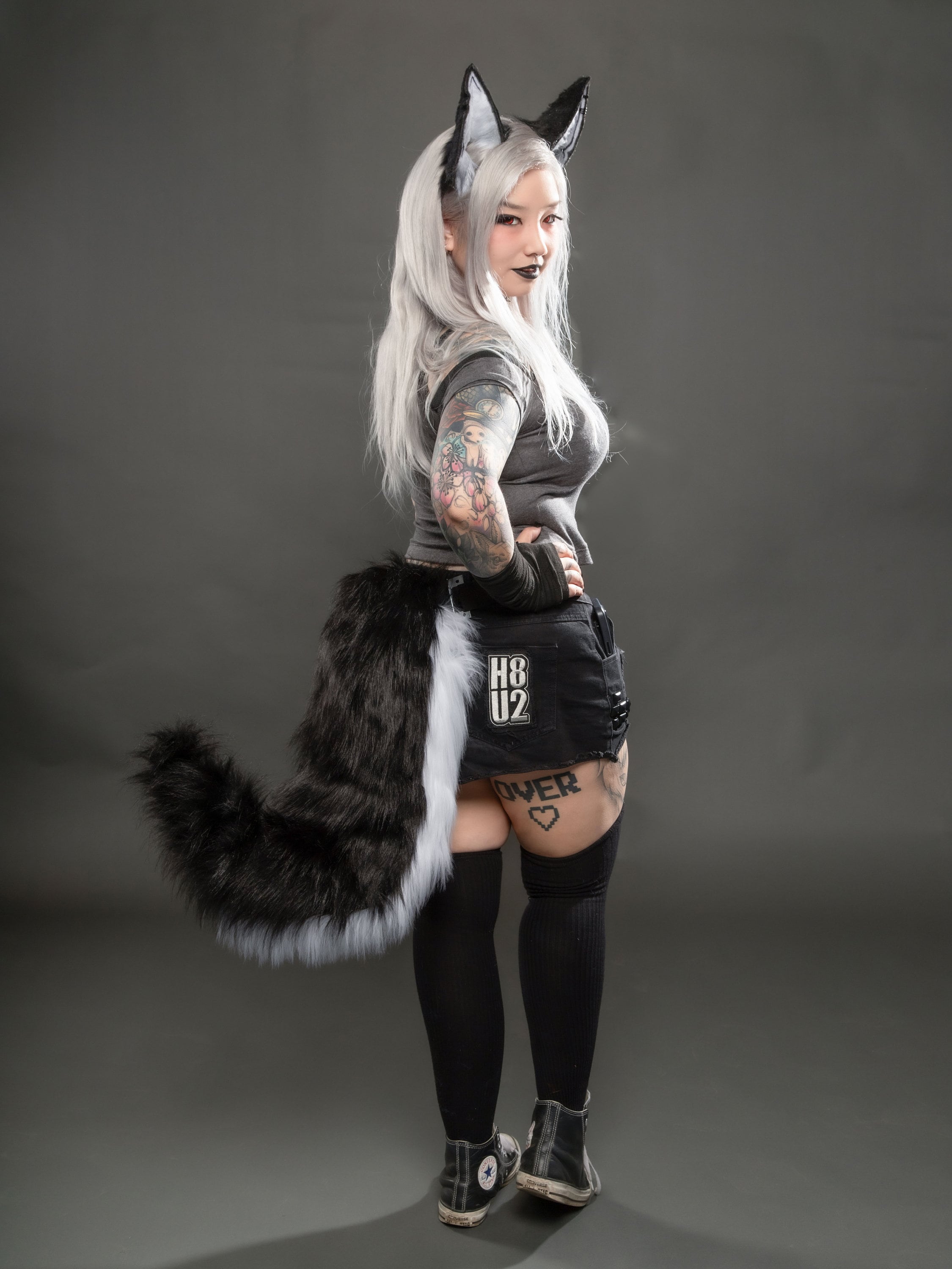 Two Color | Loona Helluva Boss Inspiriert Wolfschwanz | Single Tail ...