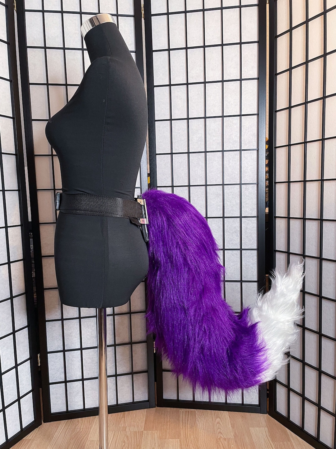 Two Colors Single Tail Fox Tail Fox Cosplay Kitsune Ahri // Single ...