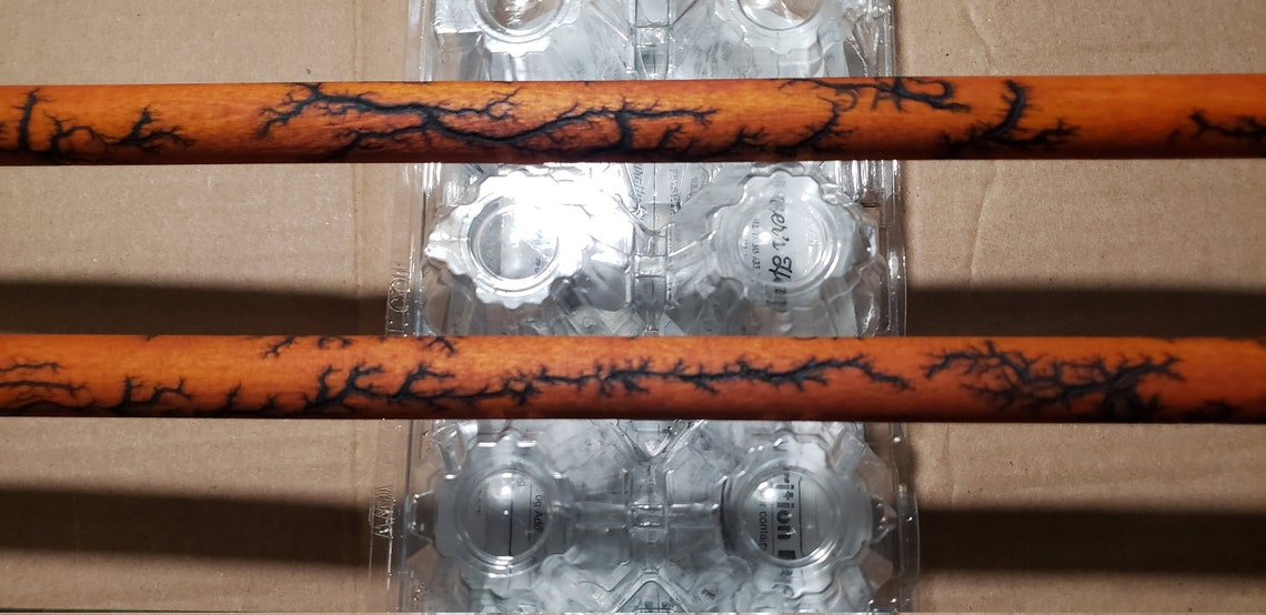 Fractal Drumsticks Lichtenberg Patterns on Lightning - Etsy
