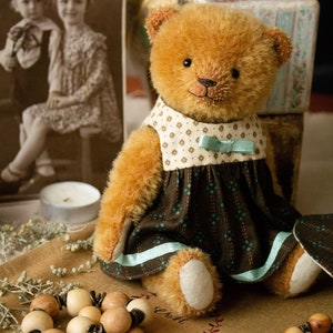 PDF Fabric Girl Bear With Dress Pattern, Teddy Bear Clothes Pattern ...