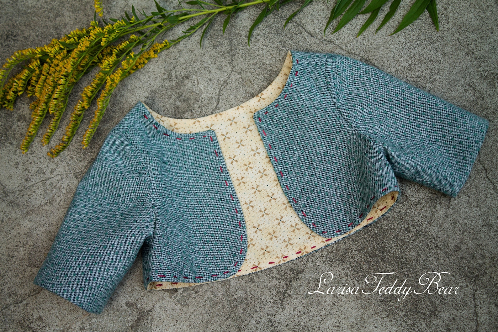 PDF Big Teddy Bear Jacket Pattern, Classic Bear Clothes Pattern, Artist ...