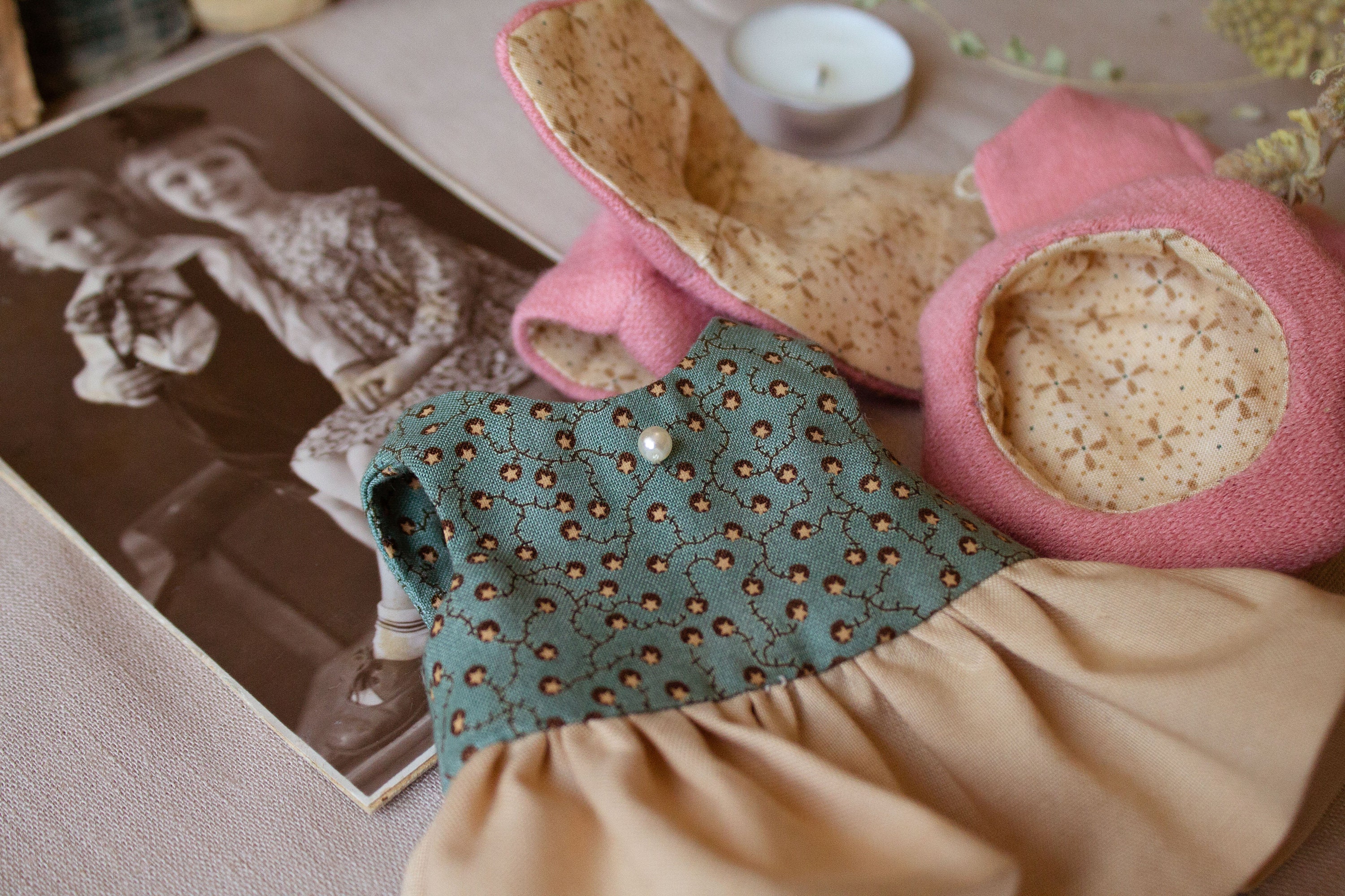 PDF fabric girl bear with dress pattern teddy bear clothes | Etsy