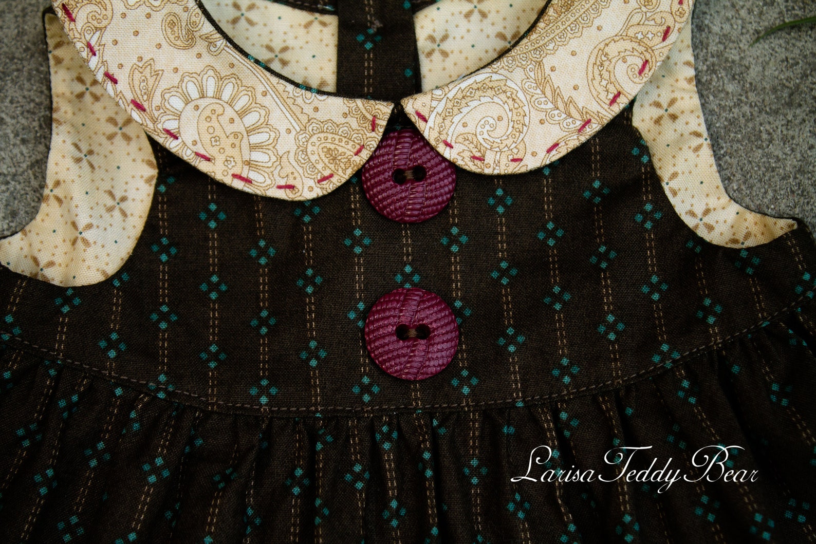 PDF Classic Teddy Bear Clothes Pattern, Stuffed Animal Dress Pattern ...