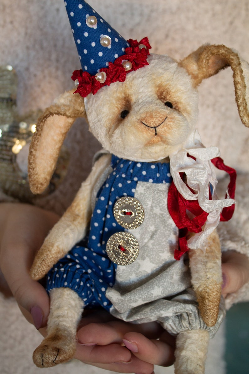 White rabbit sewing pattern pdf Christmas plush bunny | Etsy