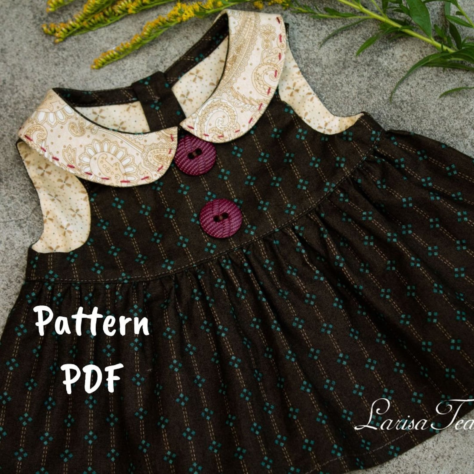 PDF Classic Teddy Bear Clothes Pattern, Stuffed Animal Dress Pattern ...