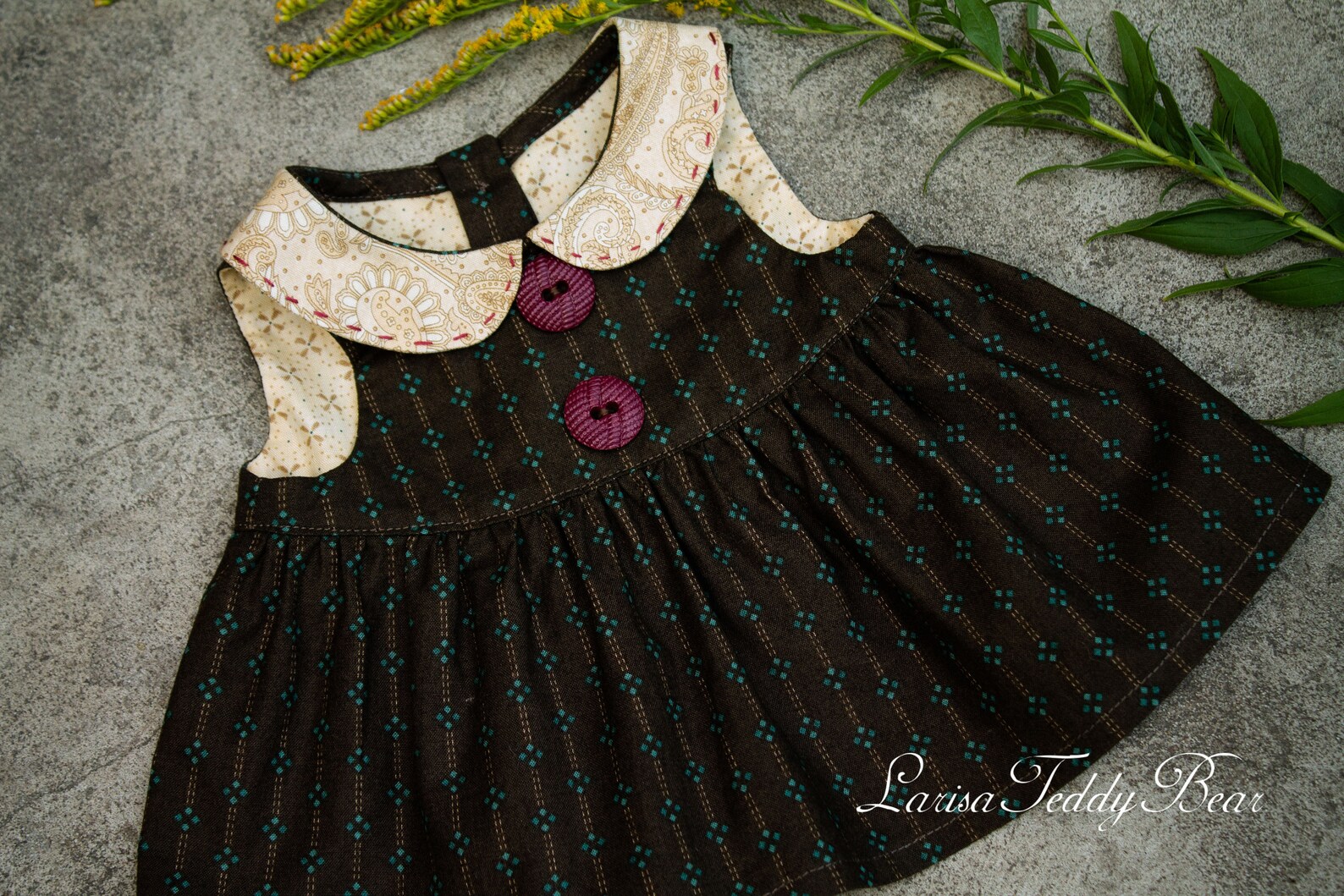 PDF Classic Teddy Bear Clothes Pattern, Stuffed Animal Dress Pattern ...