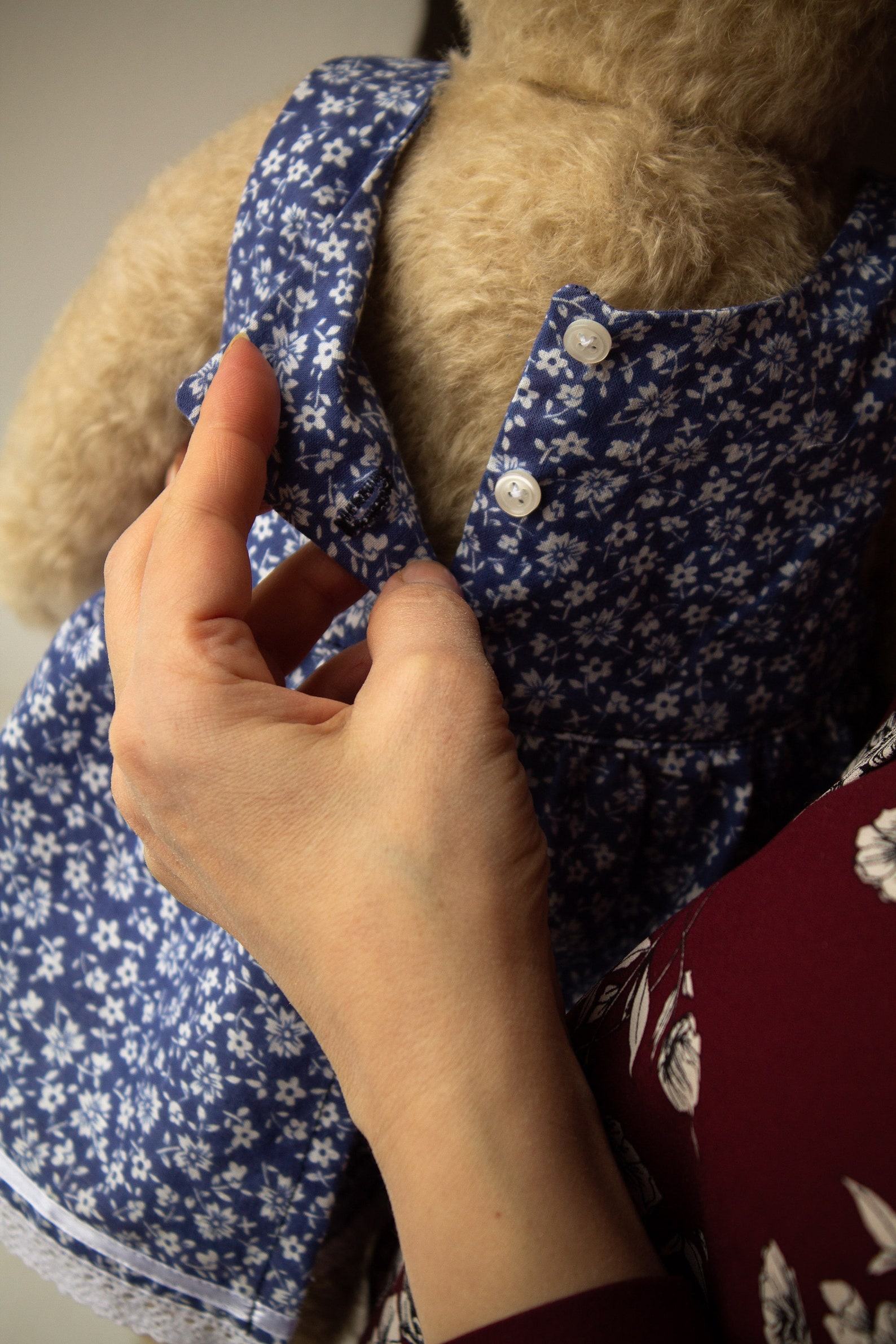 Step by Step Tutorial How to Sew Dress for 17 Inch Classic Teddy Bear ...