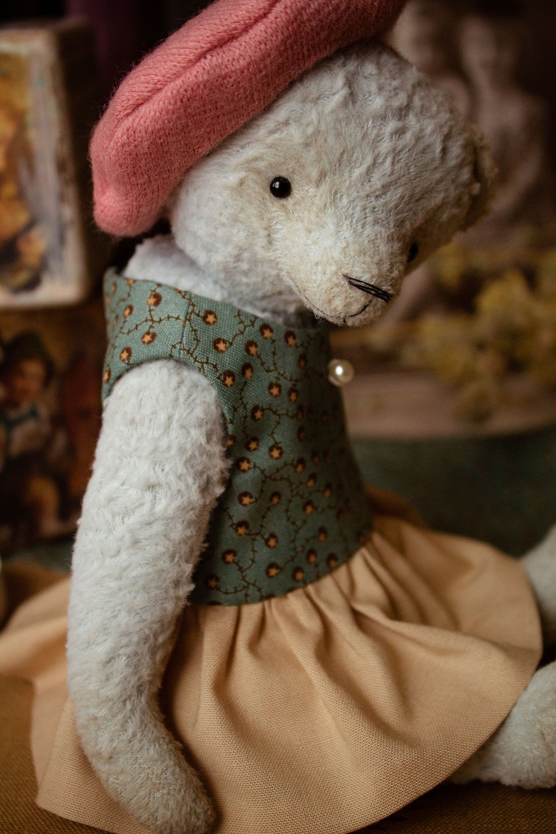 PDF Fabric Girl Bear With Dress Pattern Teddy Bear Clothes | Etsy