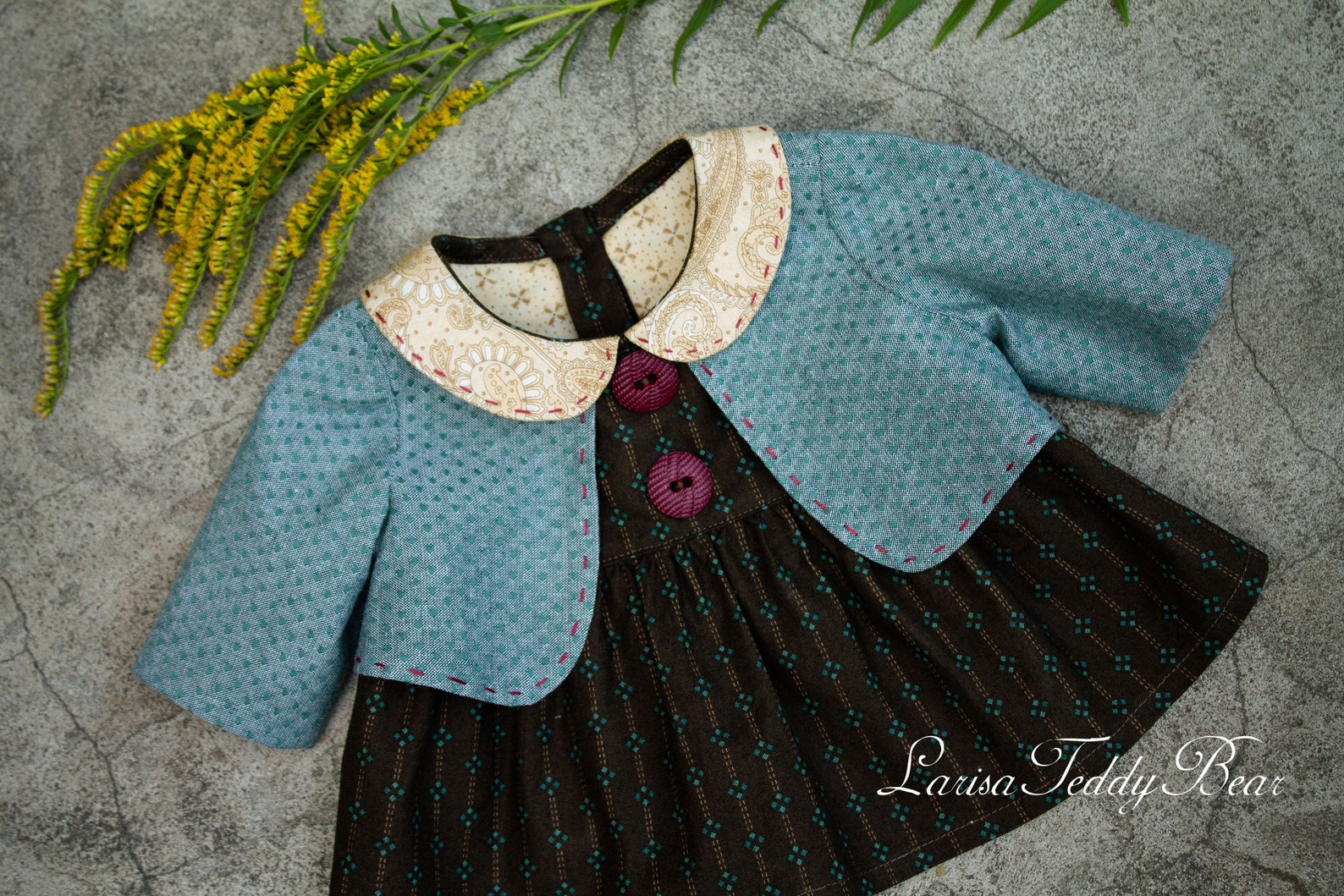 PDF Big Teddy Bear Jacket Pattern, Classic Bear Clothes Pattern, Artist ...