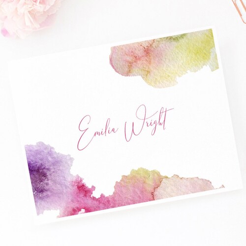 Personalized Note Cards With Envelopes Note Cards Set | Etsy