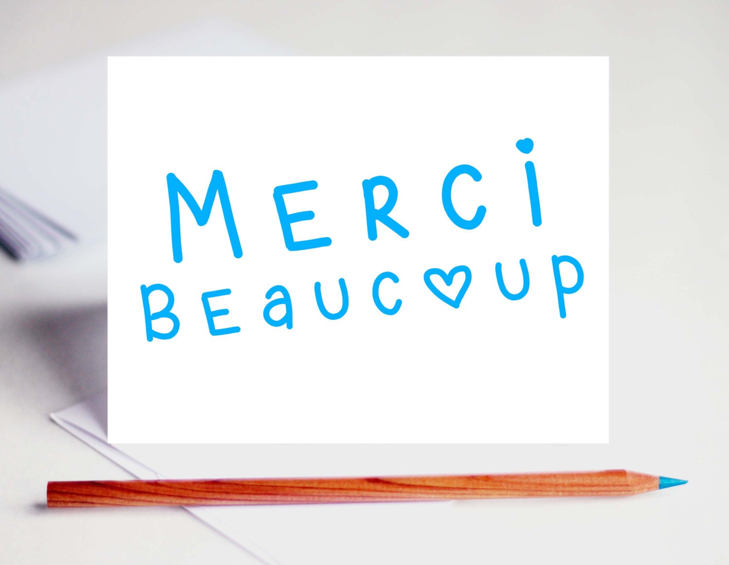 Thank You Cards Merci Card Merci Beaucoup Wedding Thank You | Etsy